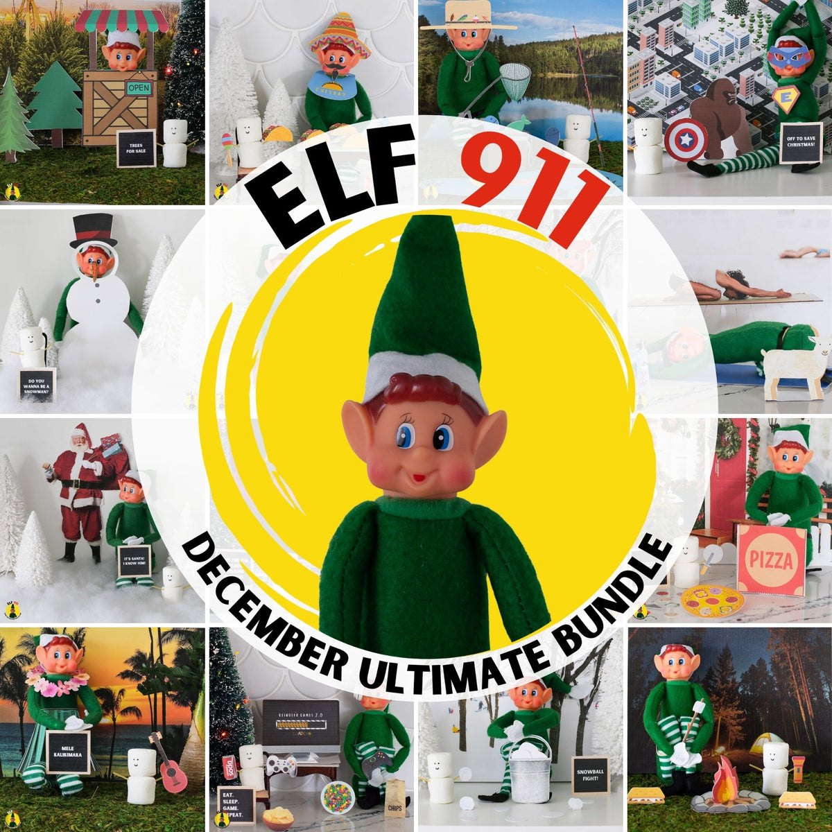 Elf 911: Done-For-You Printable Elf Fun DECEMBER ULTIMATE BUNDLE ...